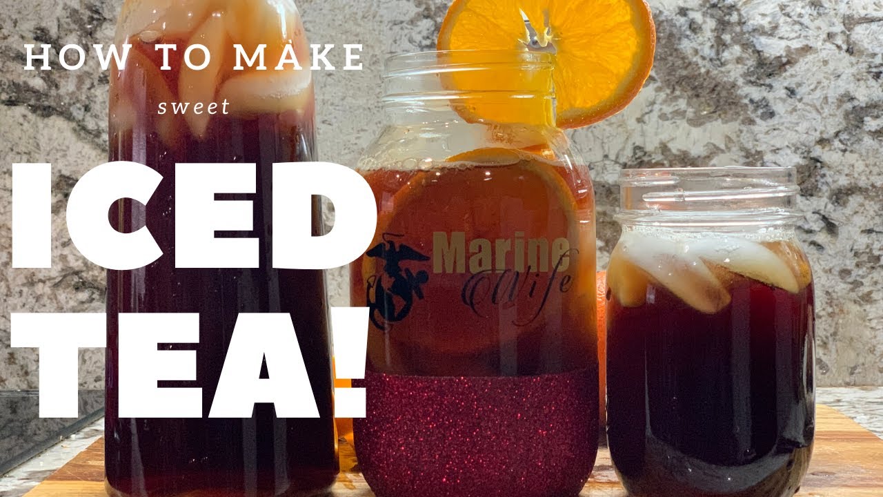 How To Make Southern Sweet Iced Tea! - YouTube