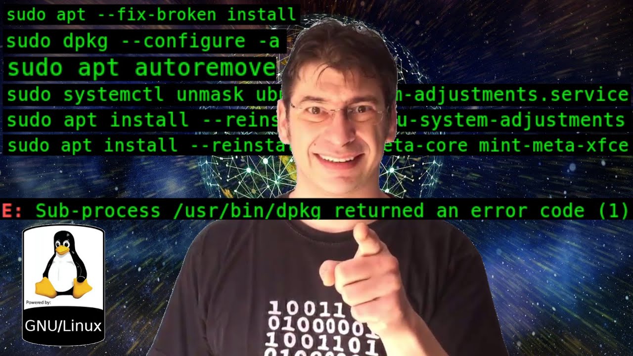 Solucionar Error Linux Mint Autoremove Sub process dpkg - YouTube