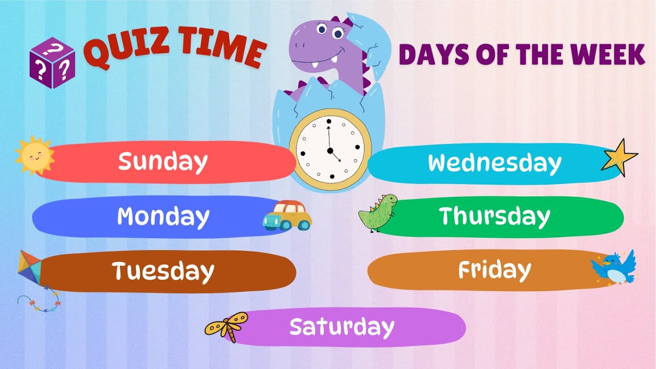 Days of the Week | Days of the Week Song Learn | Days of the Week with ...