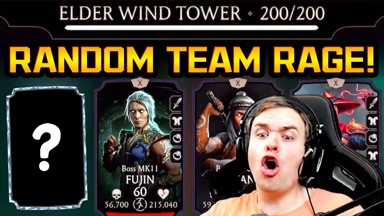MK Mobile. Battle 200 in Fatal Elder Wind Tower MADE ME RAGE! Random Team was a BAD IDEA! - YouTube