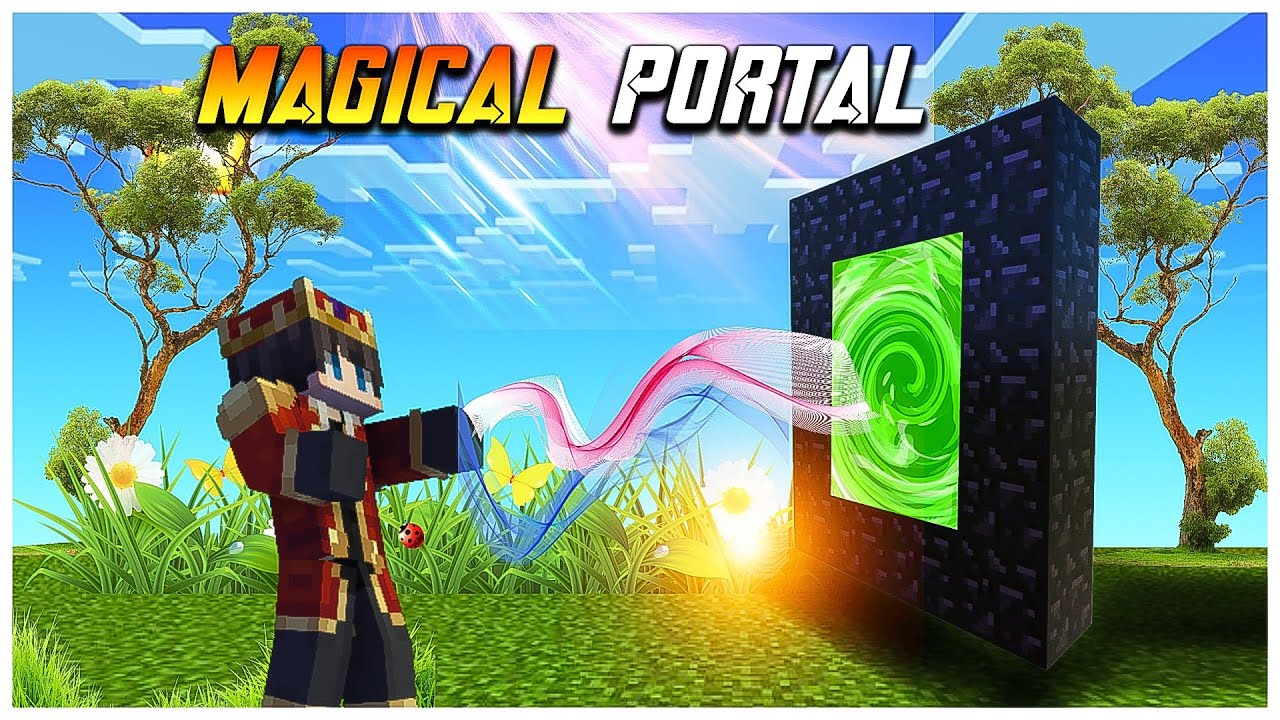 Minecraft But... I have MAGICAL Portal ! - YouTube
