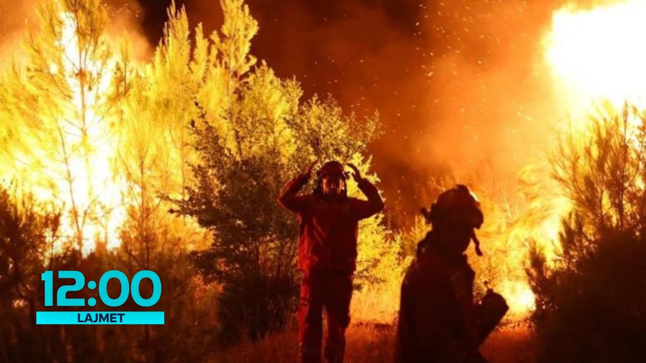 Shqipëri, zjarret - Shëngjini rrezikohet nga flakët - YouTube