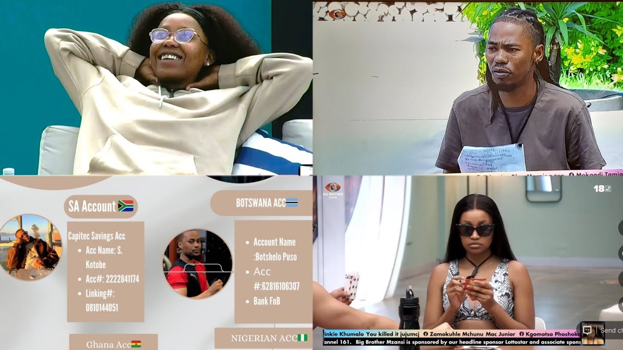 BBMzansi Sunday Eviction who is going Mc junior,Zee, Sinaye latest ...