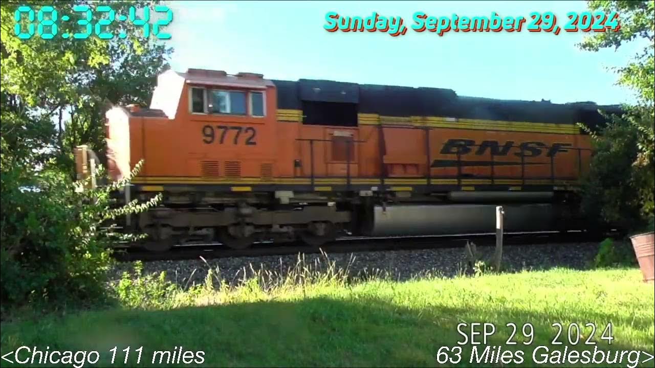 9/29/24 BNSF Mendota Sub Trains w/ MACe, Fakebonnet, CN P5, KCS - YouTube