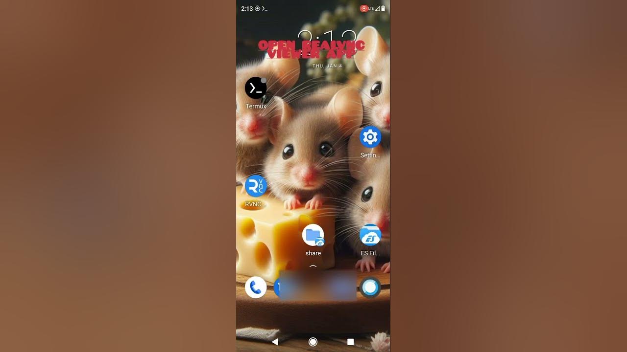 How to configure VNC app for Andronix Linux on android - YouTube