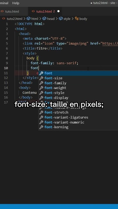 Comment changer la police d'écriture de sa page html en CSS ! - YouTube