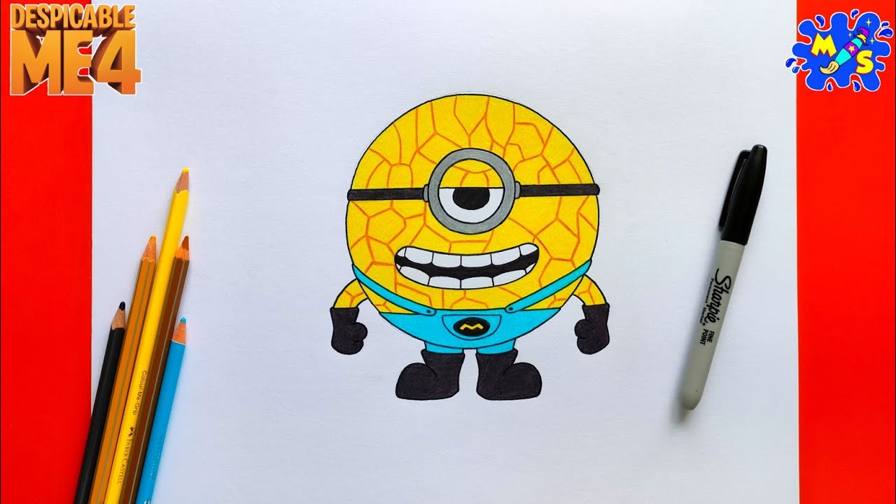 How to Draw Mega Minion (Jerry) || Despicable Me 4 - YouTube