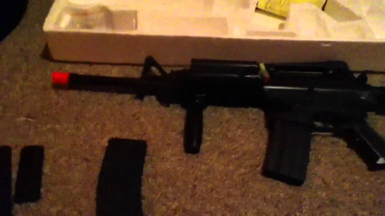Airsoft Boyi dboys m4 ris aeg rifle - YouTube