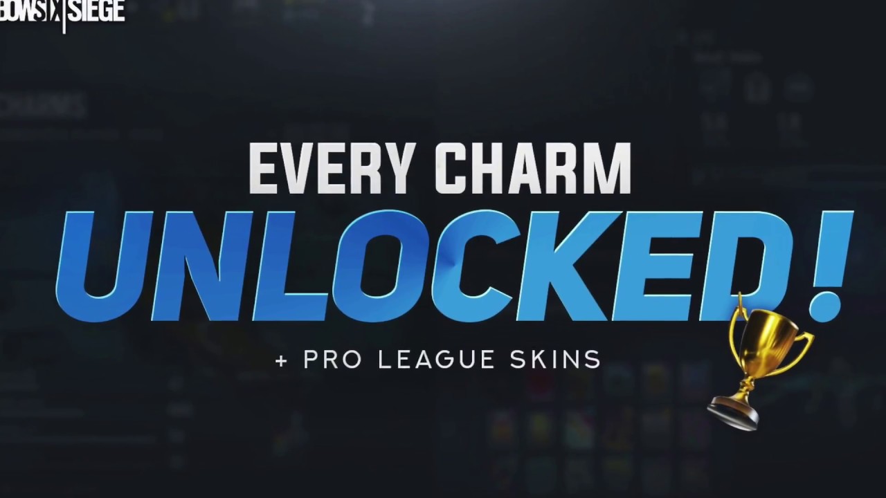 RAINBOW SiX SIEGE EVERY CHARM UNLOCKED IN RAINBOW SIX SIEGE - YouTube