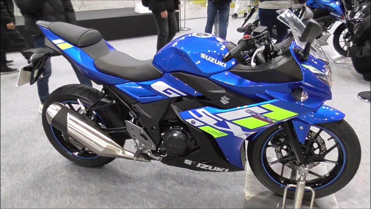 スズキ 新型 GSX250R 2024 トリトンブルーメタリックNo.2 水冷・SOHC・248cm3・2気筒エンジン搭載 - YouTube