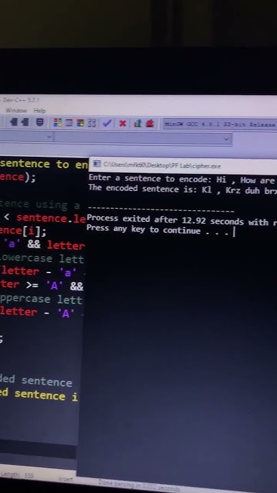 Cipher In C Coders Codinglife Codingninja Codemasters Codelife Coding Code Coder Cpp