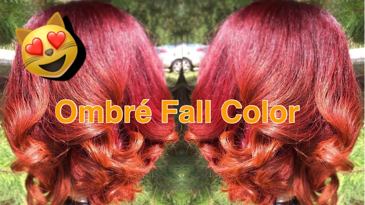 HOW TO DO A FALL OMBRÉ HAIR COLOR🎨 (Tutorial) - YouTube
