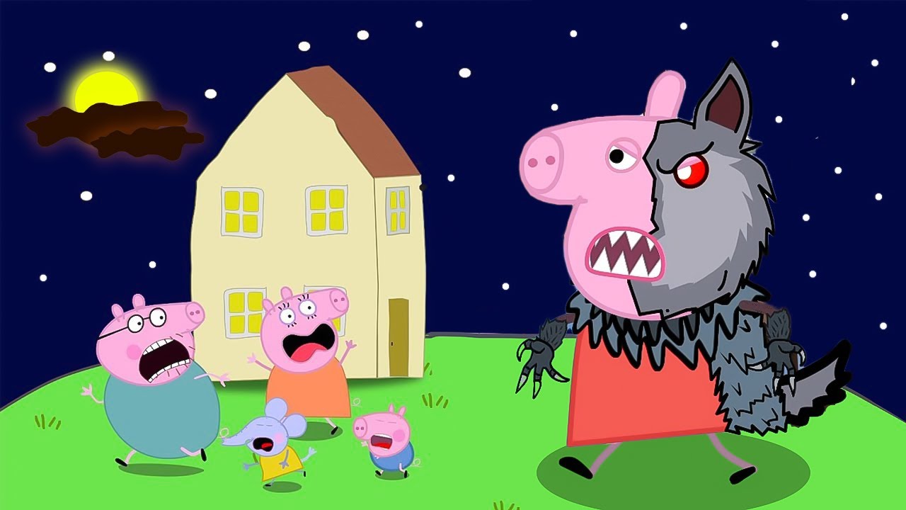 Peppa Pig Turn Into Werewolf Zombies, George Vs Mummy Run Now!!🧟‍♀️ ...