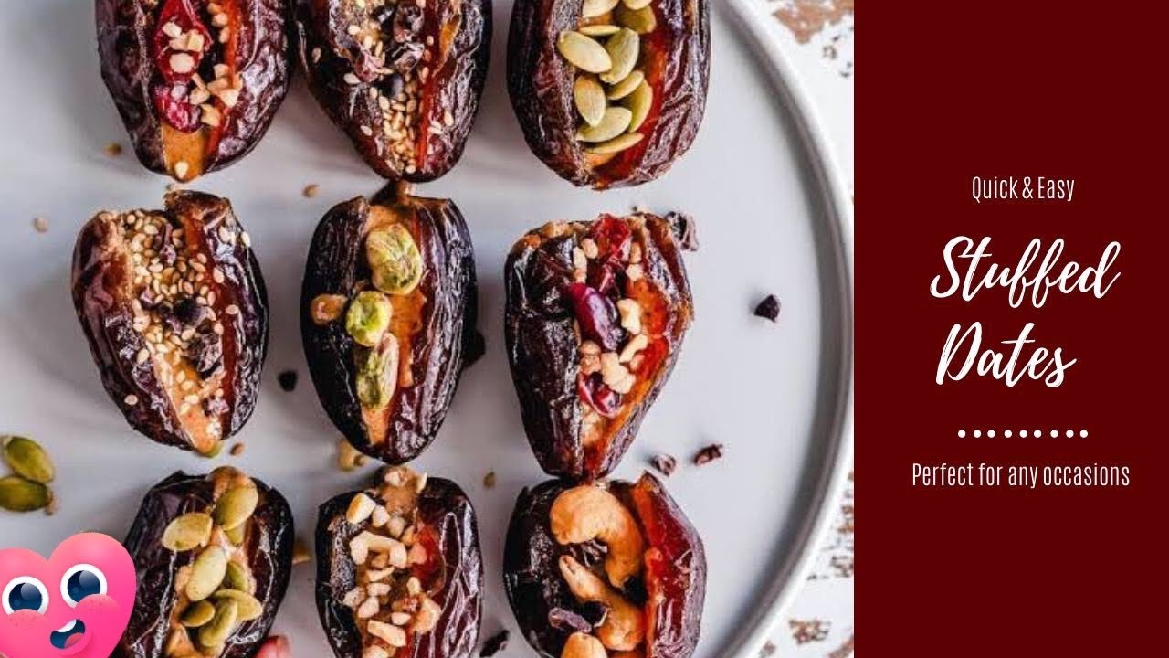STUFFED DATES WITH NUTS 🌰 AND PEANUT BUTTER COVERED WITH CHOCOLATE ♥ ...