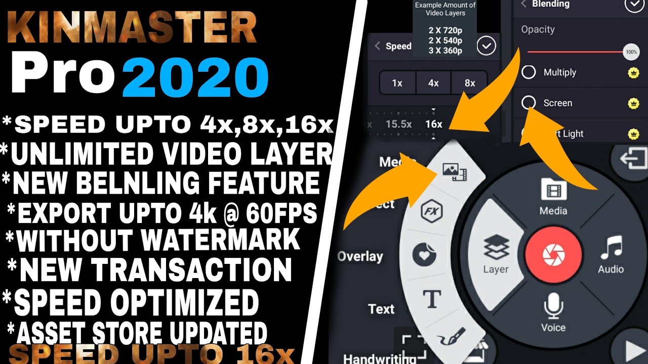 Kinmaster All Features open explained hindi || Kinmaster Free Download ...