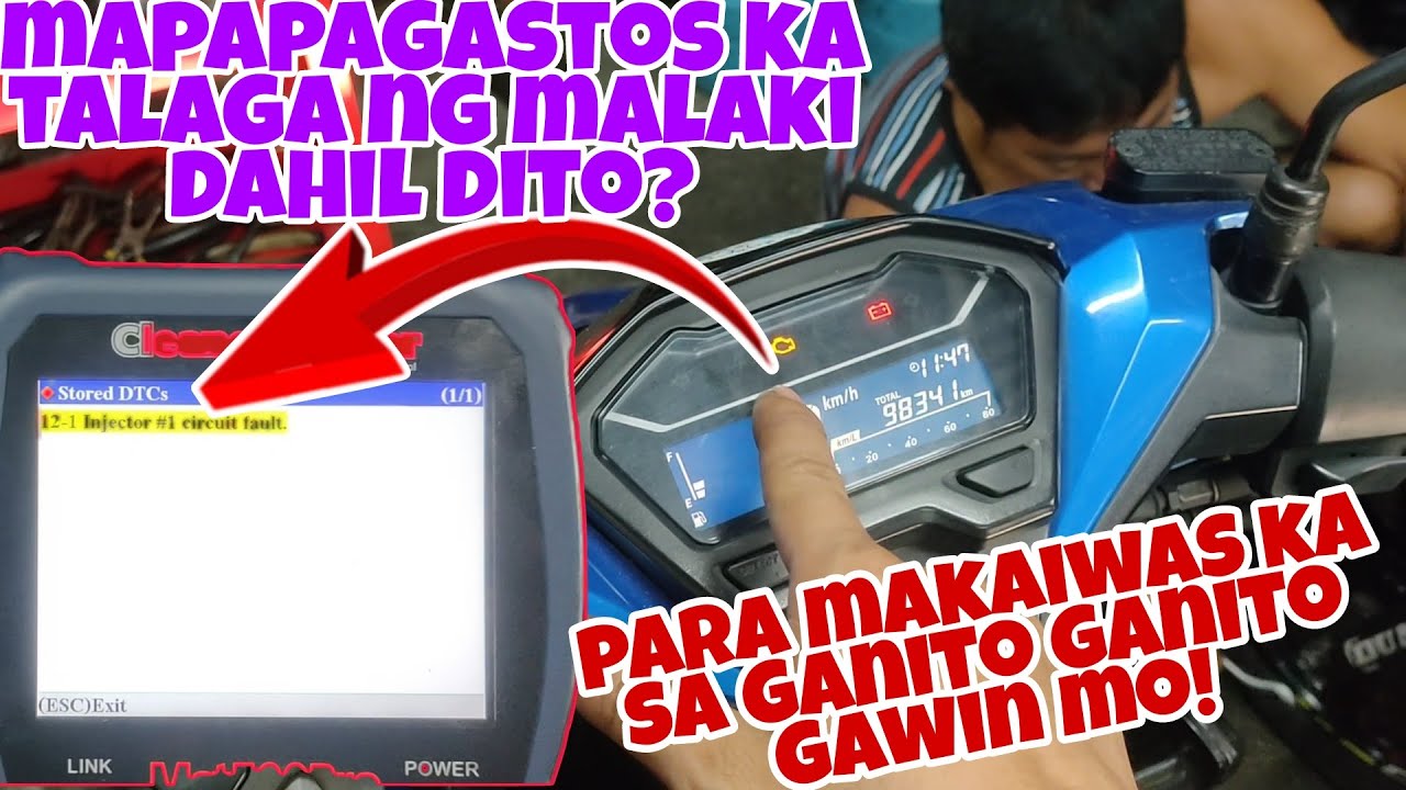 check engine honda click125 | para makaiwas ka sa malaking gastos ganito ang gawin mo? - YouTube