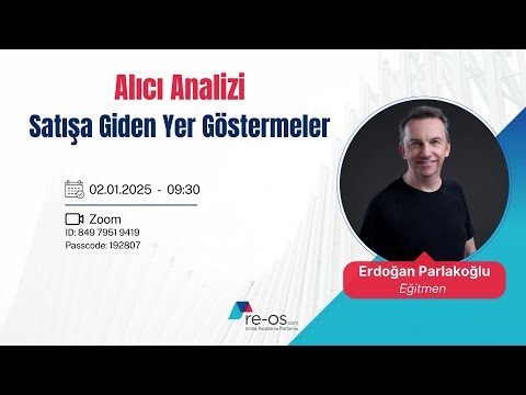 Reos Mesleki Eğitimler Serisi 6: Alıcı Analizi ve Satışa Giden Yer Göstermeler Eğitimi