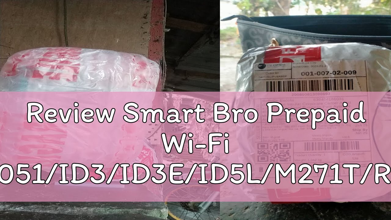 Review Smart Bro Prepaid Wi-Fi (R051/ID3/ID3E/ID5L/M271T/R291) - YouTube