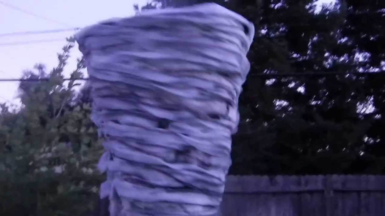 Spinning Tornado Costume with cameraman commentary - YouTube