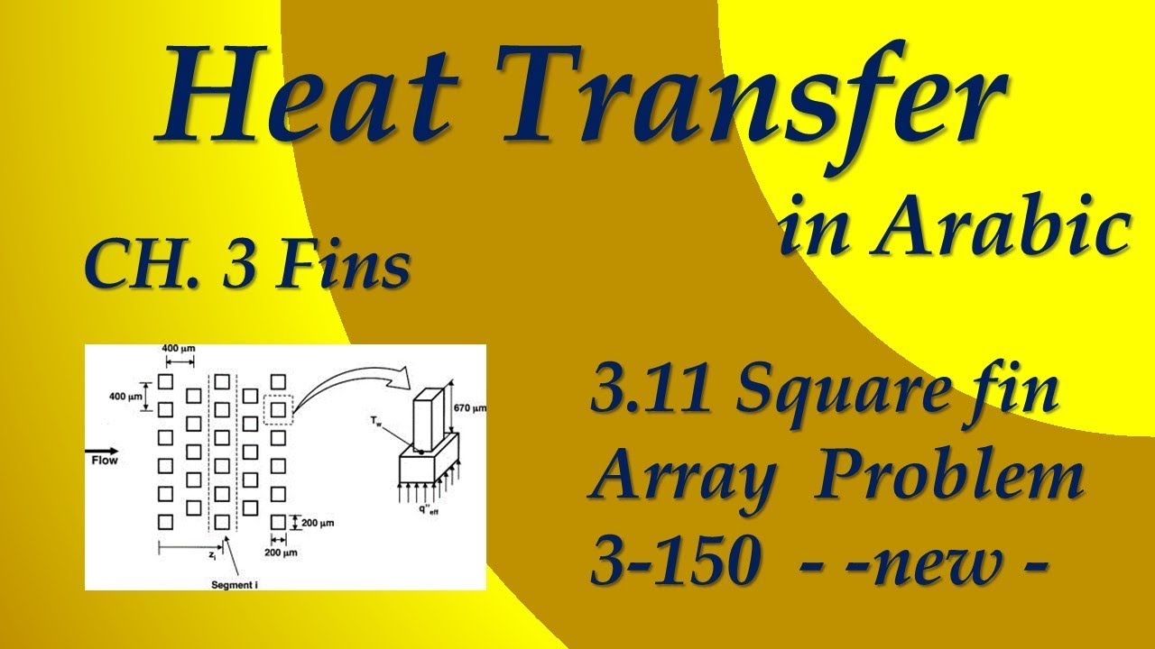 3.11 Square fin Array Problem 3-150 - -new - - YouTube