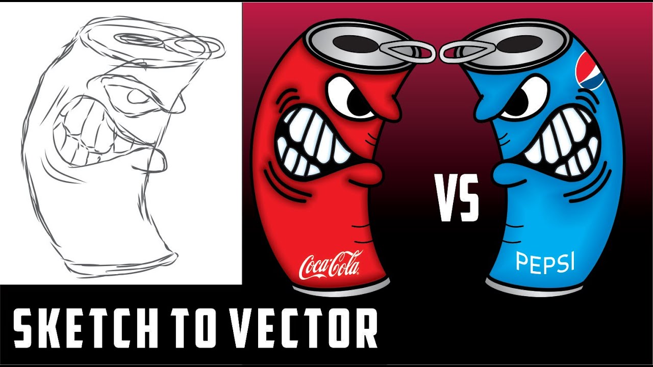 Coreldraw Tutorial: Sketch to Vector Brand Character Illustration - YouTube