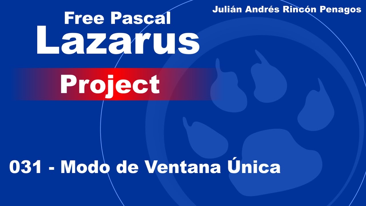 031 - Lazarus Free Pascal - Modo de Ventana Única - YouTube