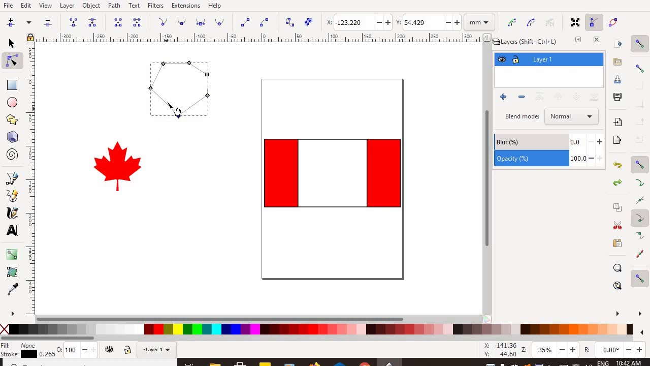 InkScape Lesson 3: Drawing Objects with the Bezier Tool and Anchor ...