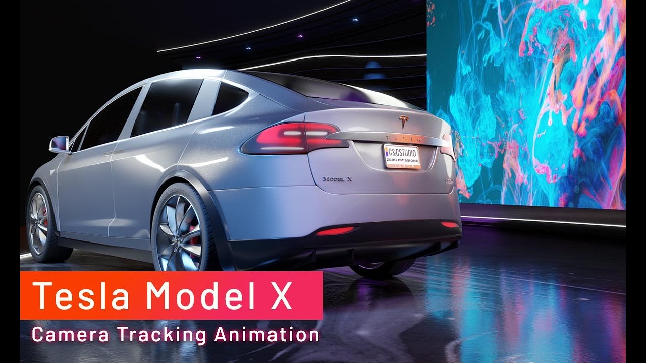 Tesla Model X - Camera Tracking Animation (Blender 2.92) - YouTube