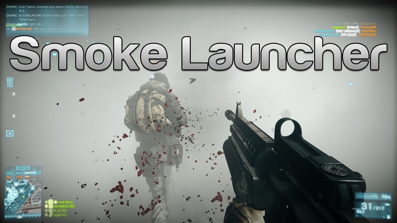 Battlefield 3 Smoke Launcher - YouTube