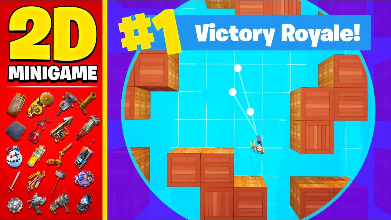 FORTNITE 2D FORTNITE MINIGAME 🕹️ ALL 50 SHOWCASE - MAP CODE: 2203-0695 ...