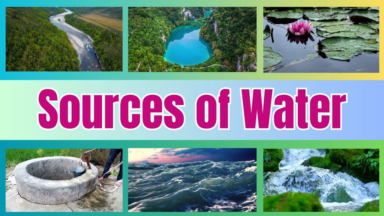 Sources of Water for Kids | Water Sources | Cambridge LKG Awareness ...