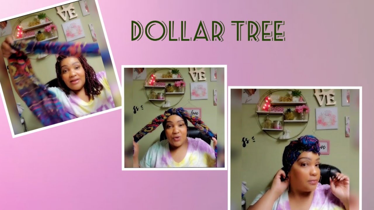 How I Use Dollar Tree Fashion Scarves as Head Wraps - YouTube