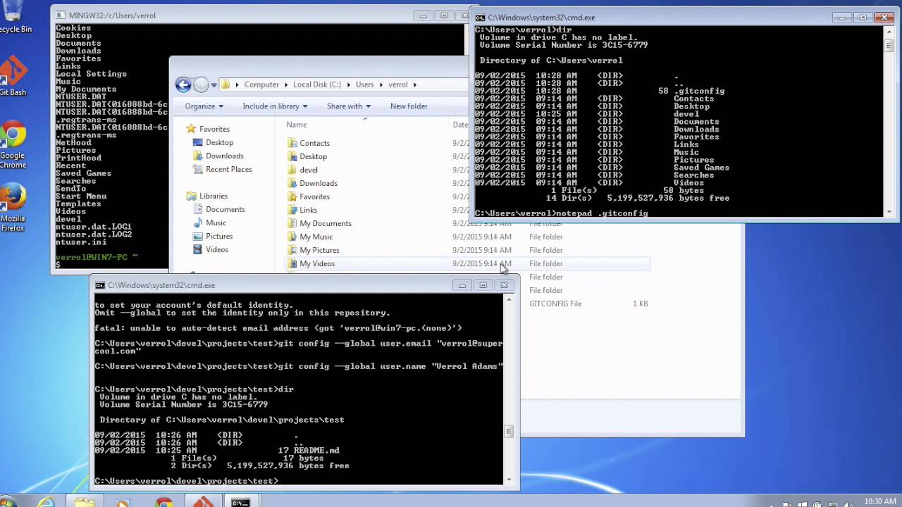 Angularjs Web Striversity 0203 6 Setup Git Configuration Youtube