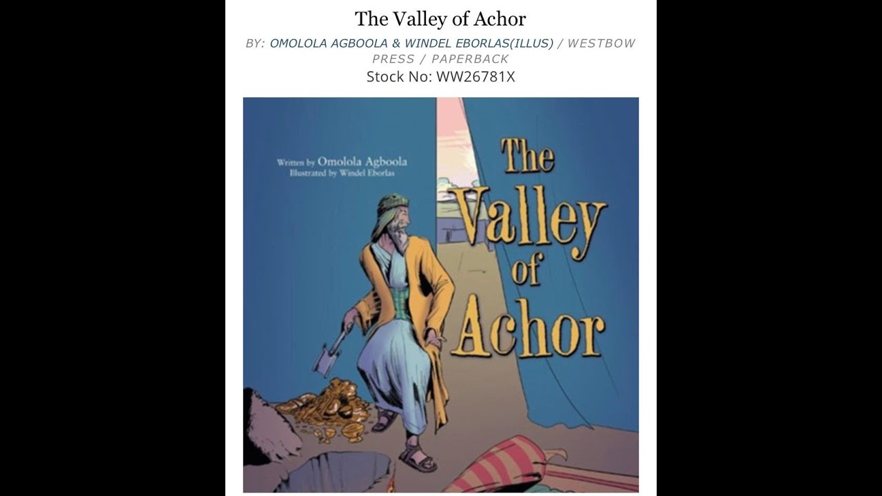 Book Launch - The Valley of Achor - YouTube
