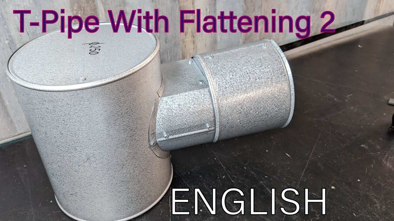 T Pipe with flattening 2 - YouTube