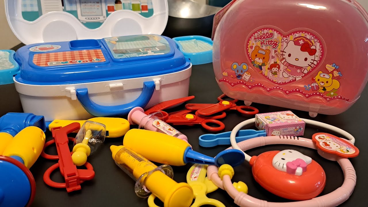 8 minutes Satisfying Unboxing with Hello Kitty Doctor Set vs Doctor Set ...