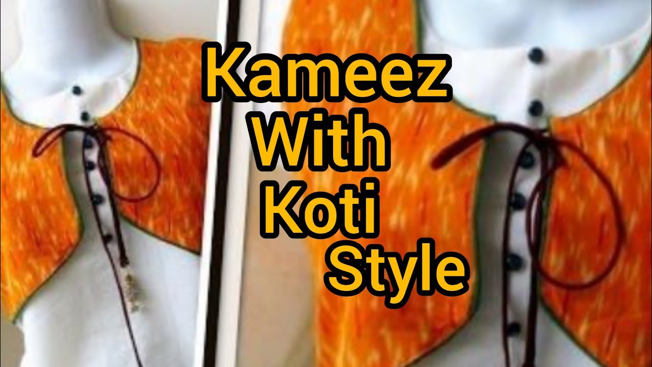 kameez with koti designs for girls 2024 jacket designs idea - YouTube