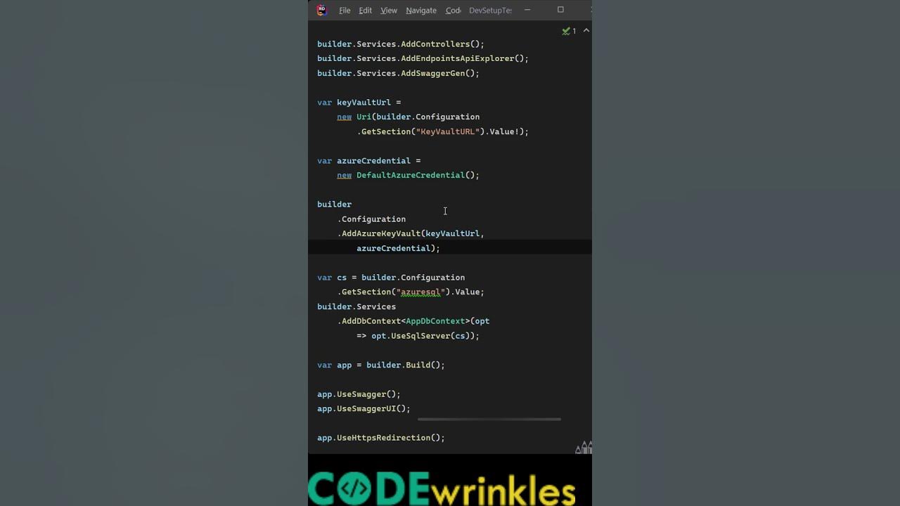 Azure Key Vault Configuration Source in ASP.NET Core - YouTube