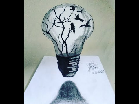 Desenho da Lâmpada  das ideias