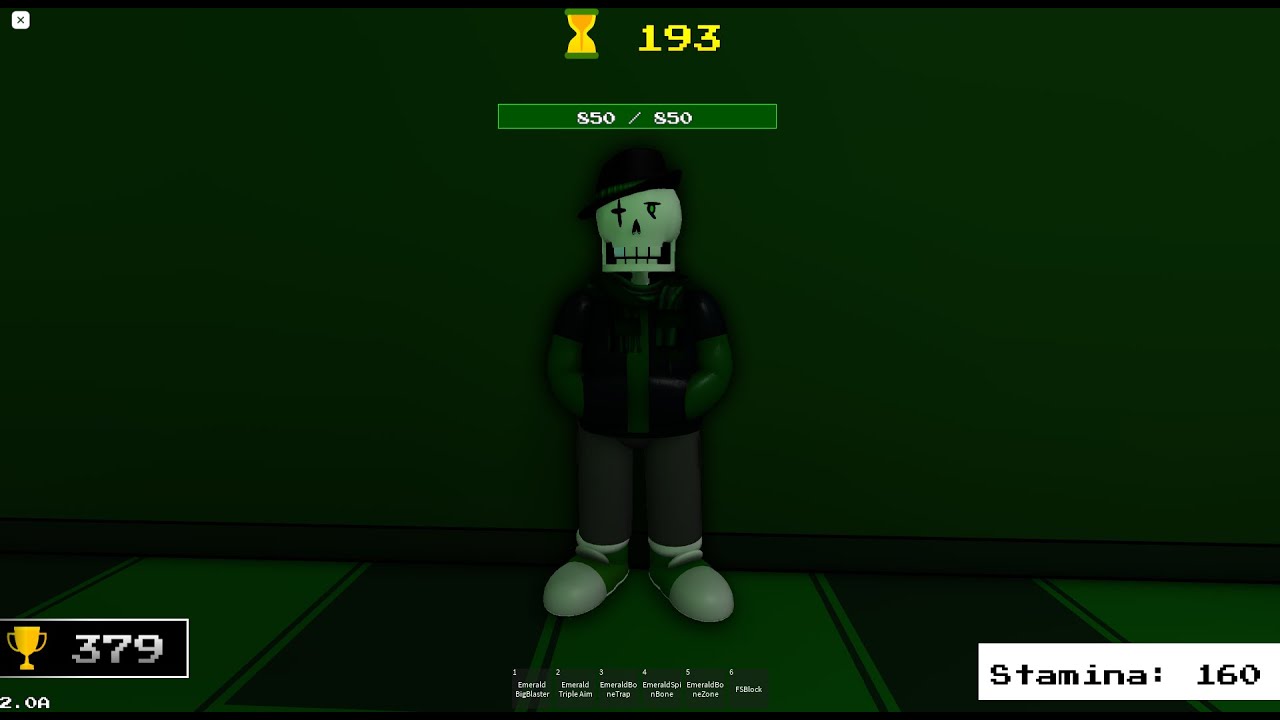 Playing as FS! Emerald Papyrus in Undertale: Last Corridor Remaster ...