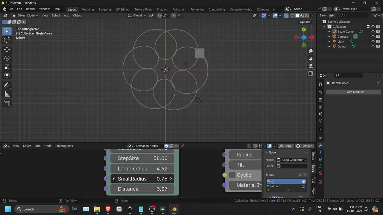 Math curve Animation real time in blender - YouTube