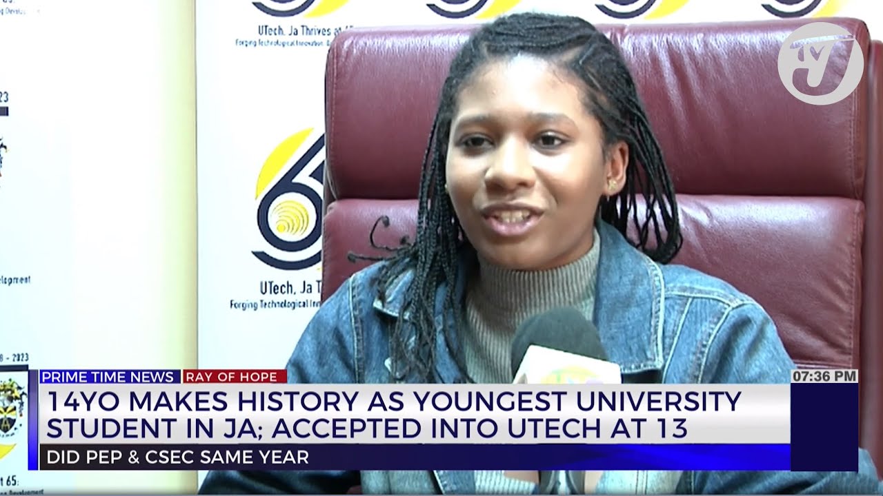 14Yr Old Make History as Youngest University Student in Jamaica; Accepted into UTECH at 13 # ...