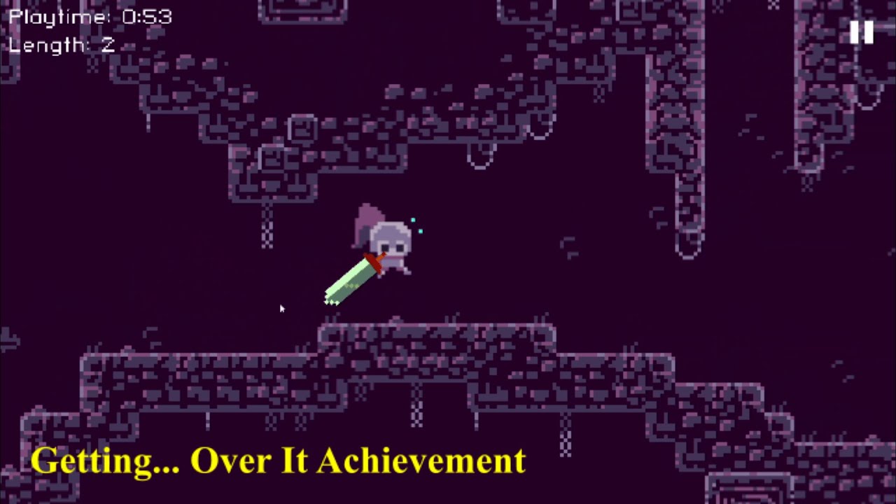 Getting... Over It Achievement - Deepest Sword - YouTube