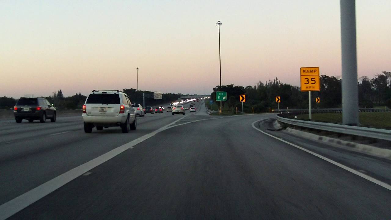 Florida's Turnpike (Exit 71) northbound - YouTube