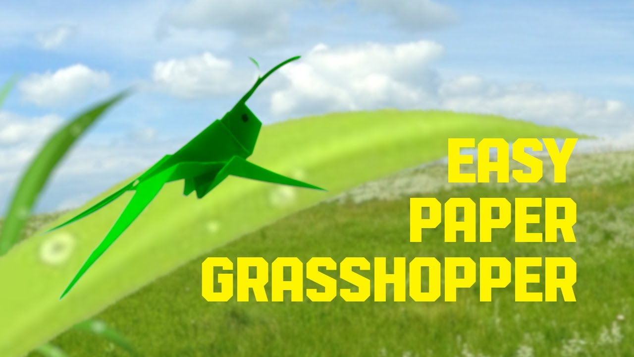 How To Make an Origami Grasshopper / Locust : Easy Step-by-Step Paper ...