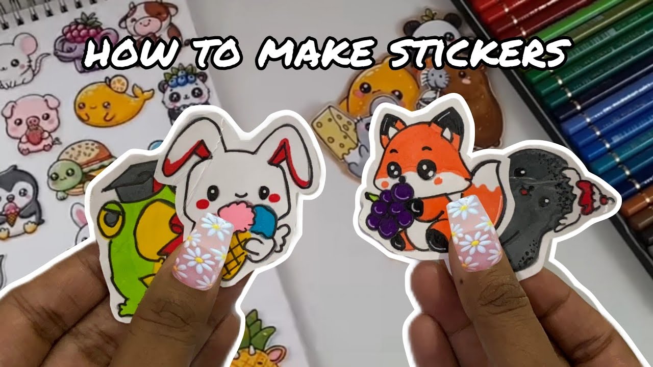 How to Make Stickers Using Only Tape | Step by Step! - YouTube