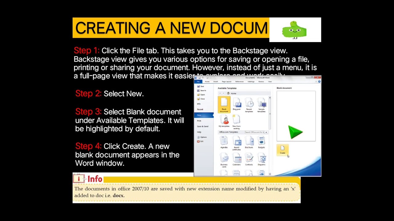 Creating New Document In MS Word Class 6 YouTube creating-new-document-in-ms-word-class-6-youtube