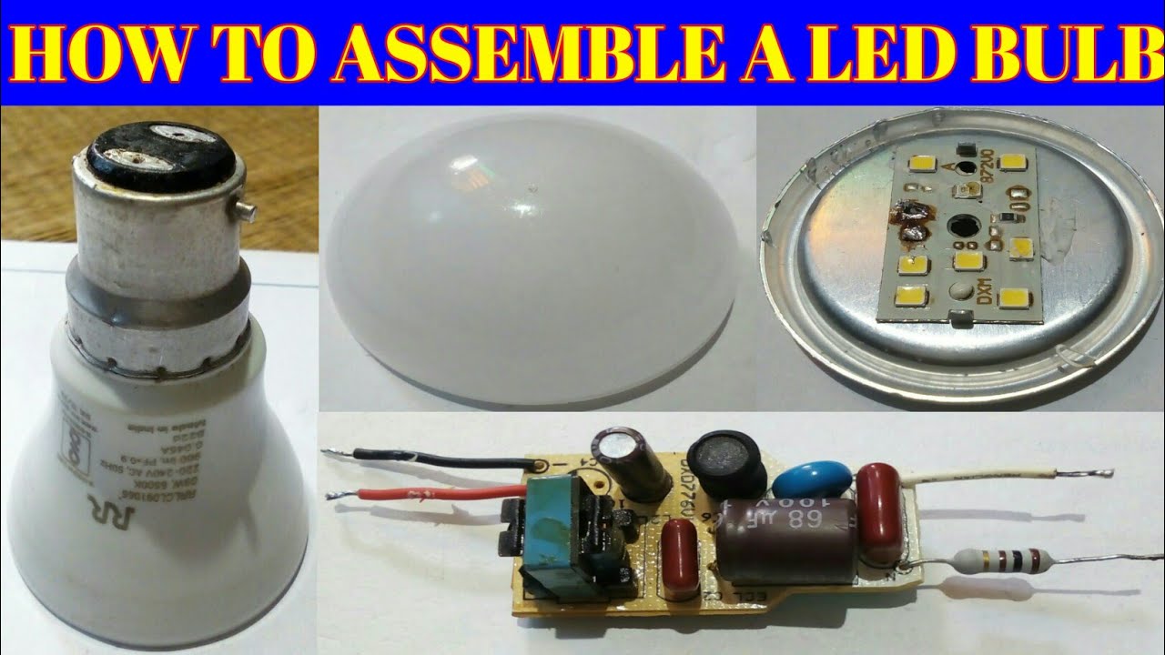 How To Assemble A Led Bulb | Led Bulb Making Process | 9 Watt Led Bulb ...