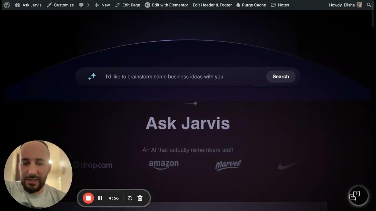 Ask Jarvis: AI that remembers - App Tutorial - YouTube