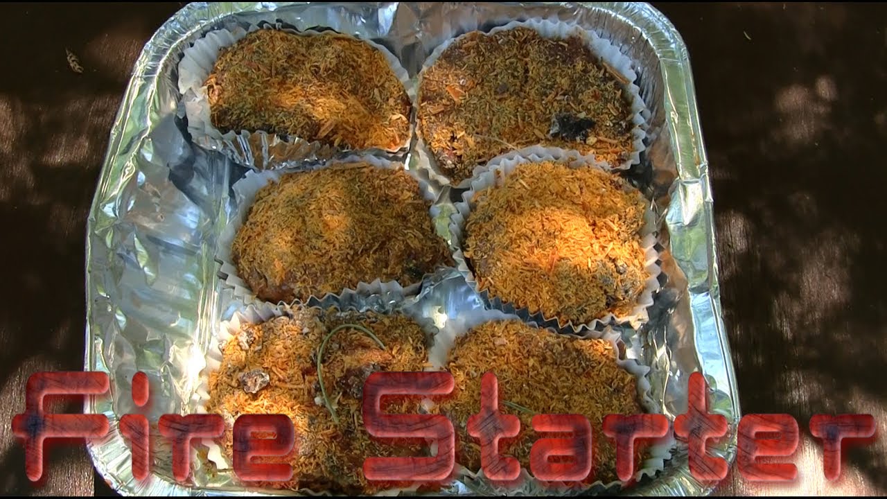 Maya Dust Fatwood Pine Sap Fire Starter Cup Cakes DIY Bushcraft - YouTube